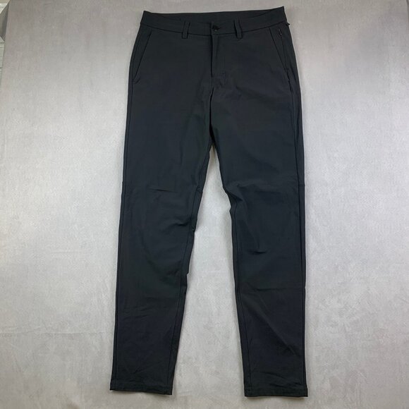lululemon athletica | Pants | Lululemon Mens 33 Black Chino Abc ...